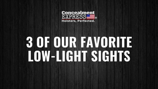Check Out 3 of Our Favorite Low Light Sights | Rounded Gear